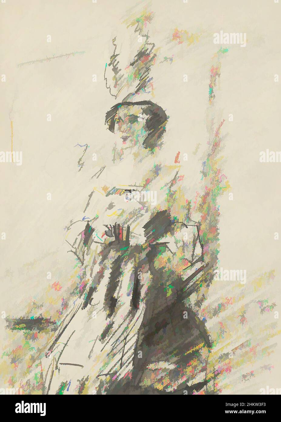 Art inspired by Variety with headdress, Classic works modernized by ...