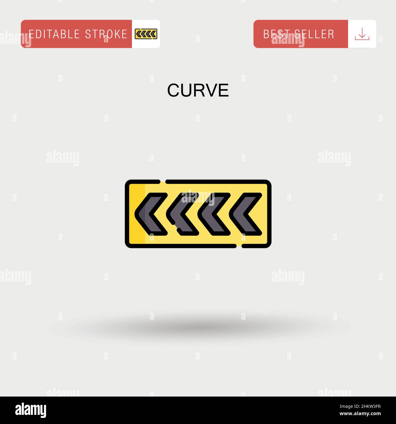 Curve Simple vector icon Stock Vector Image & Art - Alamy