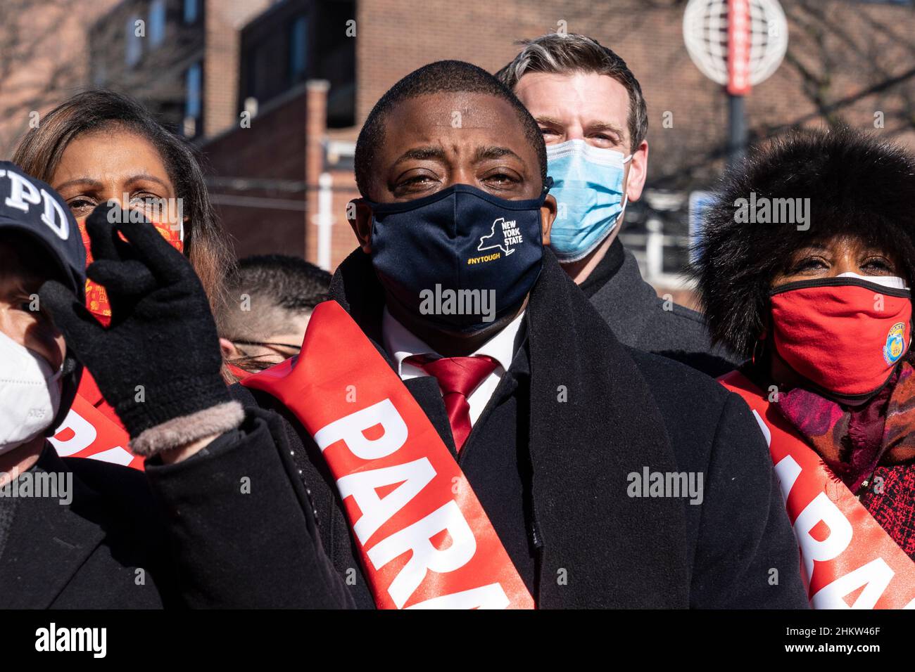 New York, NY - February 5, 2022: Lieutenant Governor Brian Benjamin ...