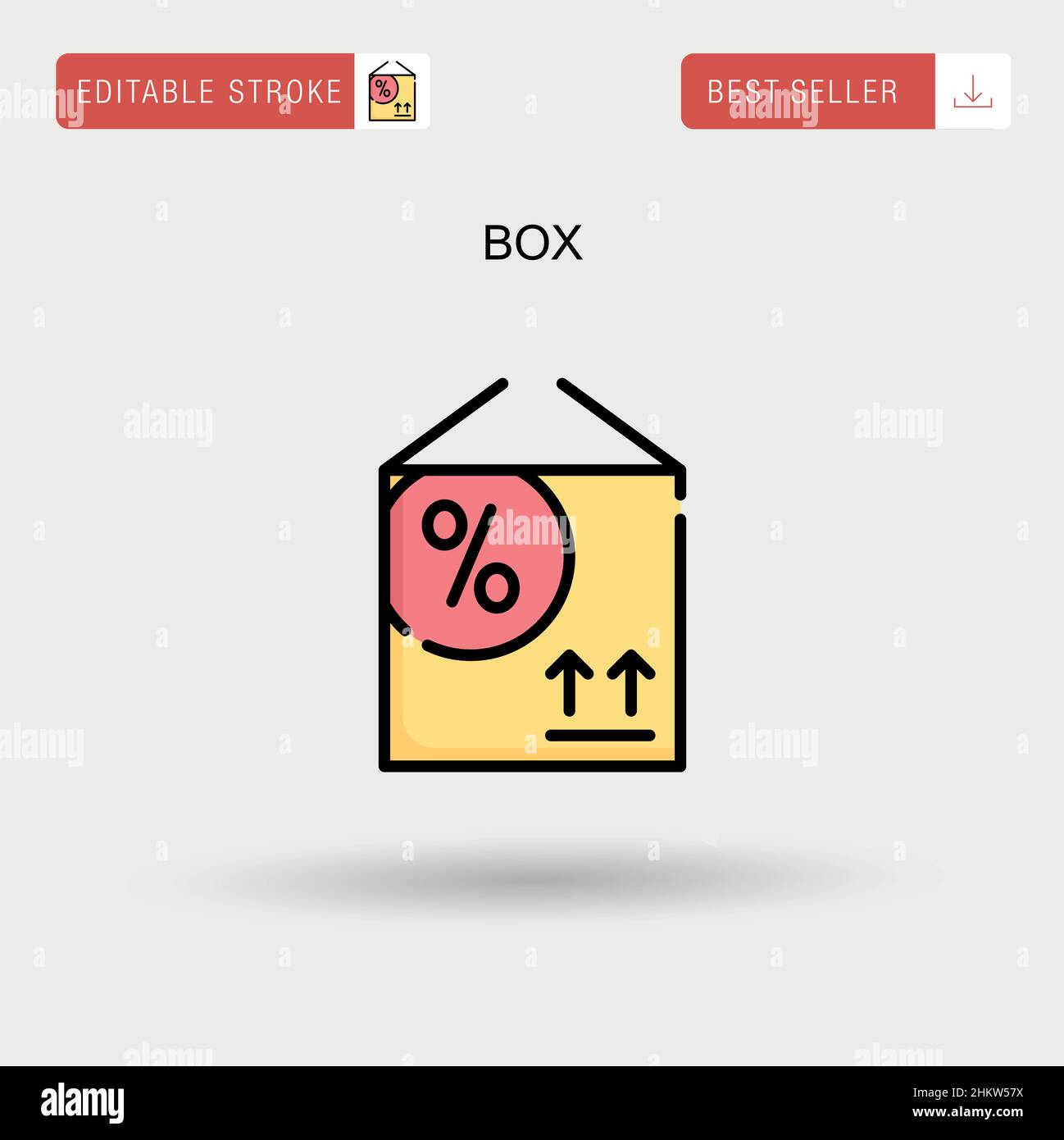 Box Simple vector icon Stock Vector Image & Art - Alamy