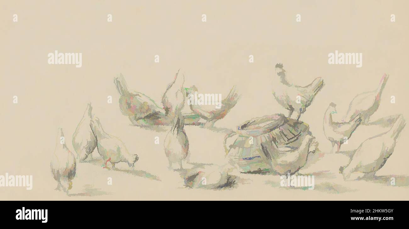 Art inspired by Scarling chickens, Classic works modernized by Artotop ...