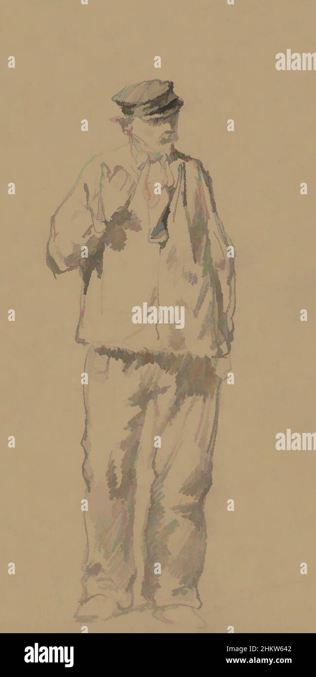 Art inspired by Standing man with cap. Drawing Standing man with cap ...