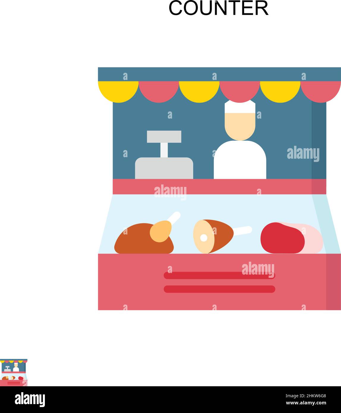 Counter Simple vector icon. Illustration symbol design template for web ...