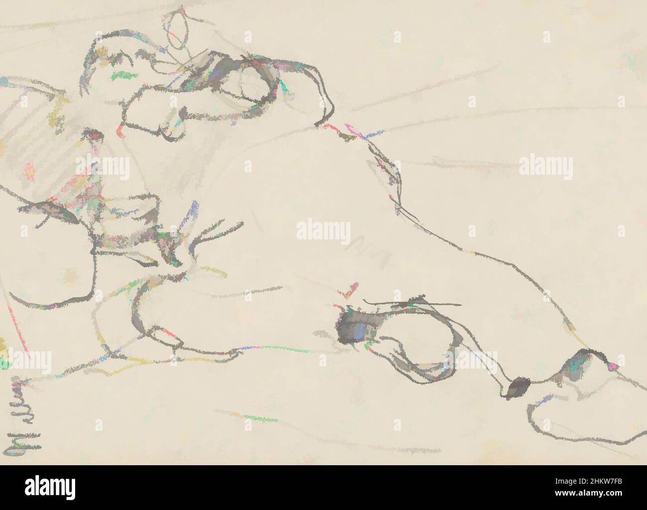 Art inspired by Reclining man, Willem van Beelen, Classic works ...