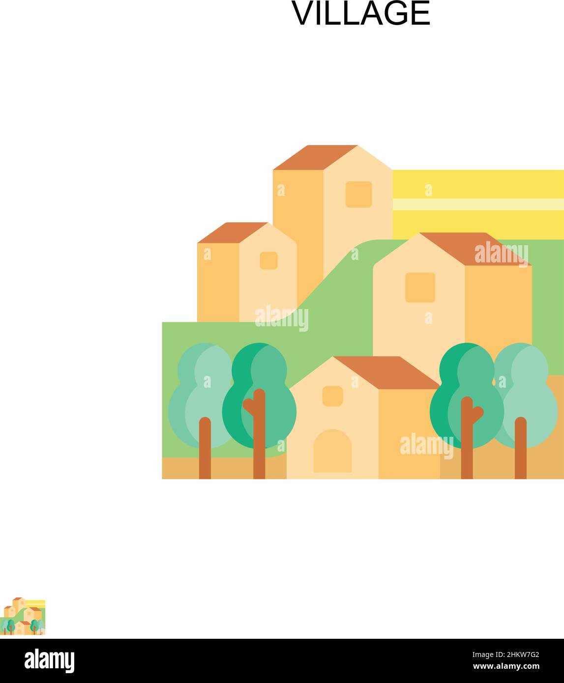 Indian villages Stock Vector Images - Alamy