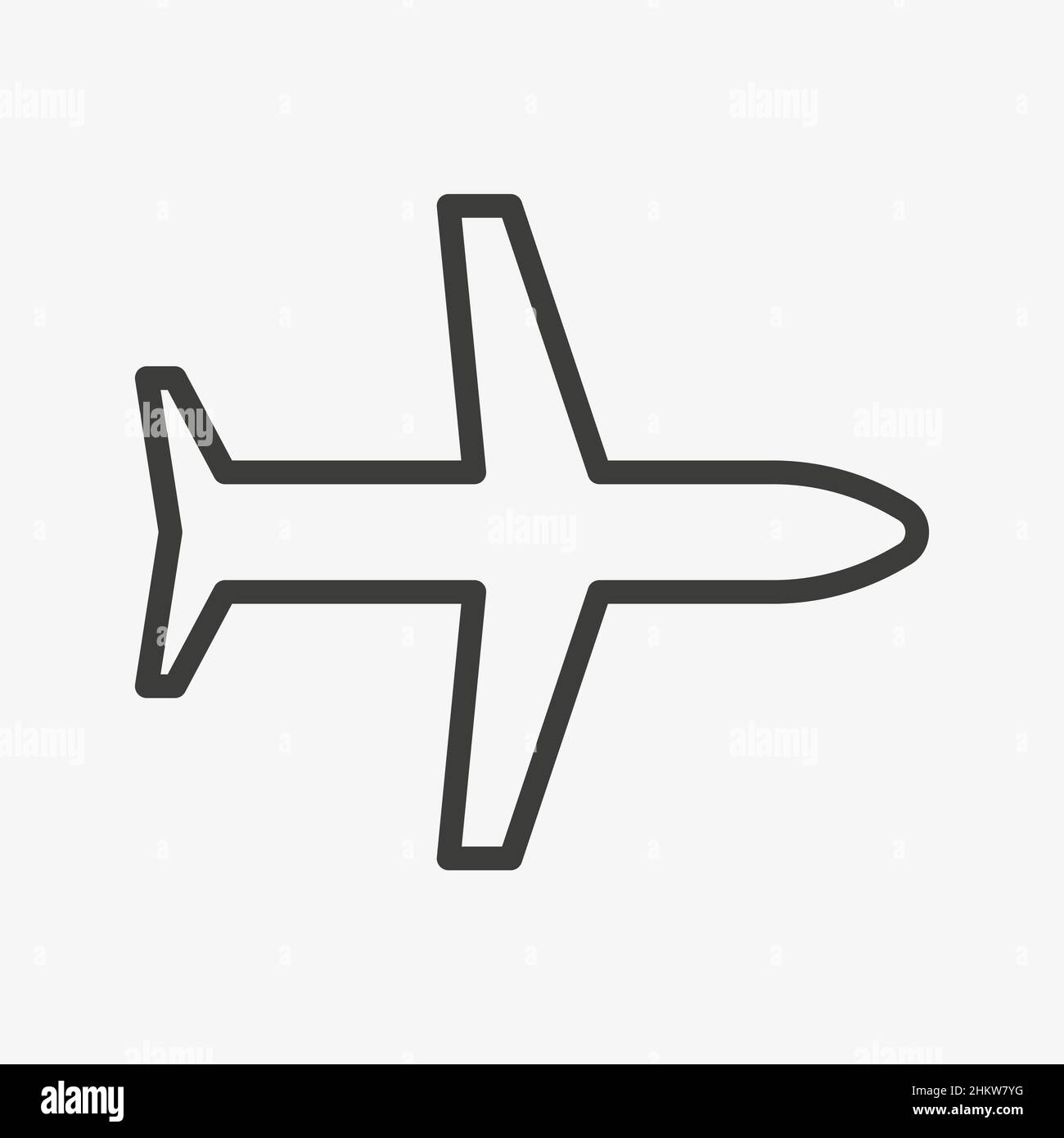 Airplane outline hi-res stock photography and images - Alamy