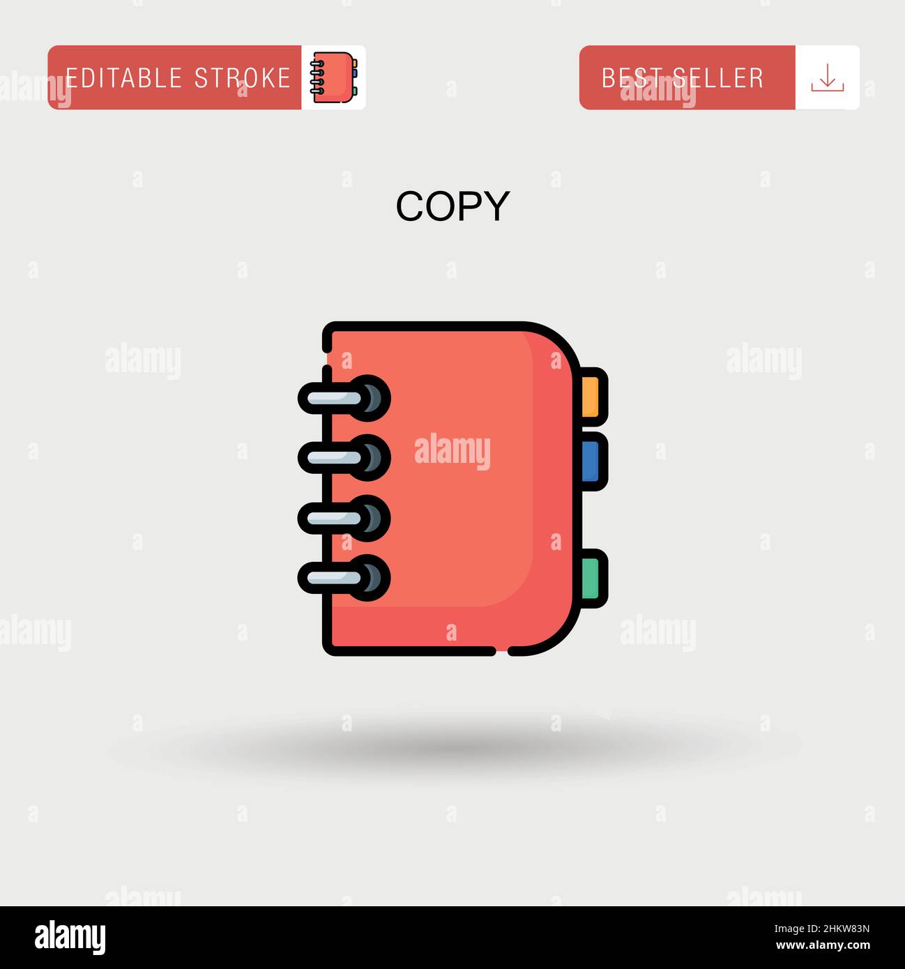 Copy Simple vector icon Stock Vector Image & Art - Alamy