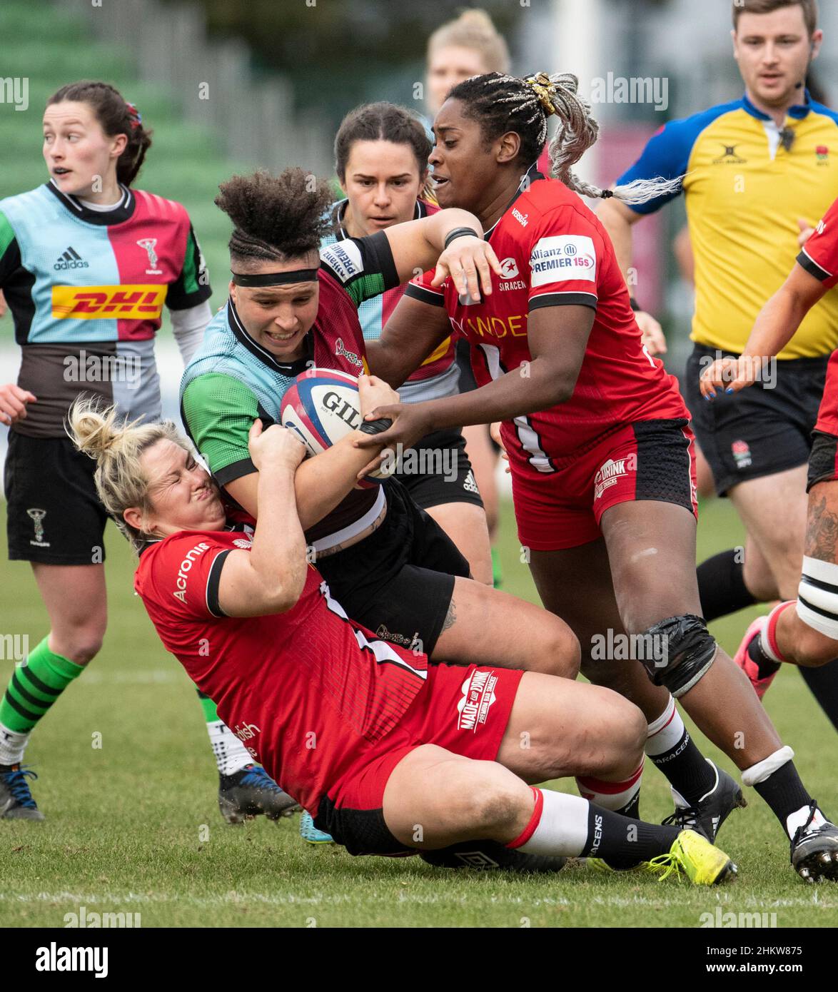 TWICKENHAM - ENGLAND 5 FEB 22: Shaunagh Brown of Harlequins in action ...