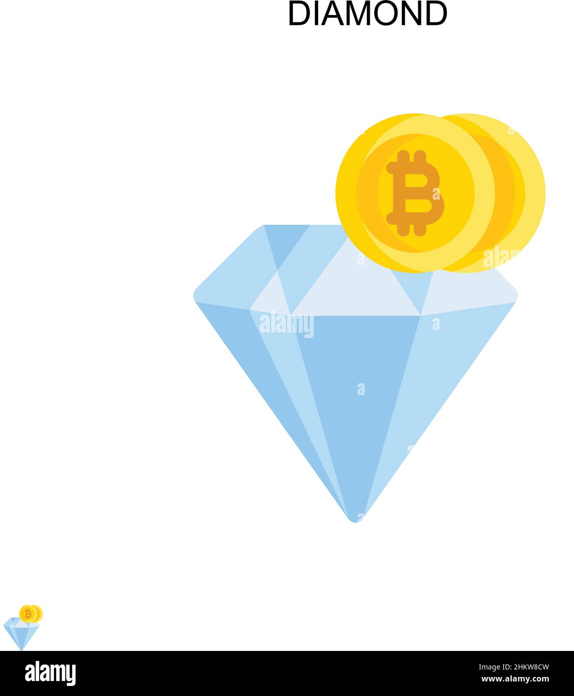 Diamond Simple vector icon. Illustration symbol design template for web ...