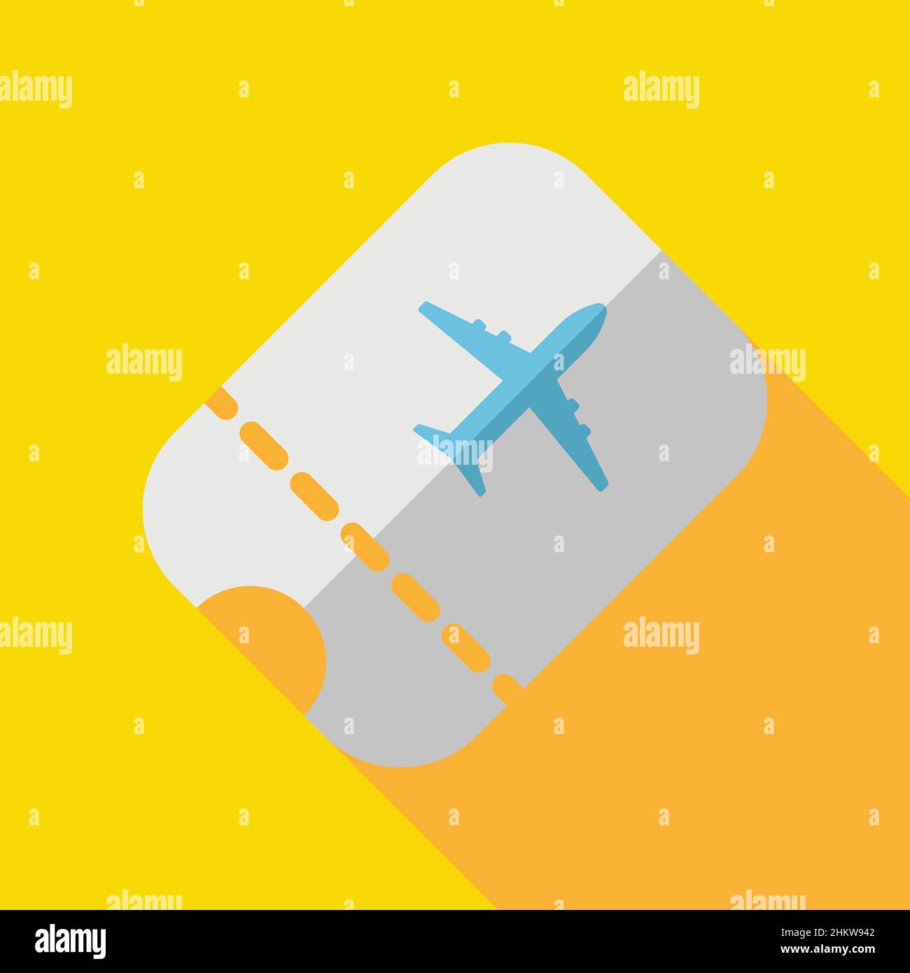 Flat style flight ticket sign. Travel ticket icon Stock Vector Image ...