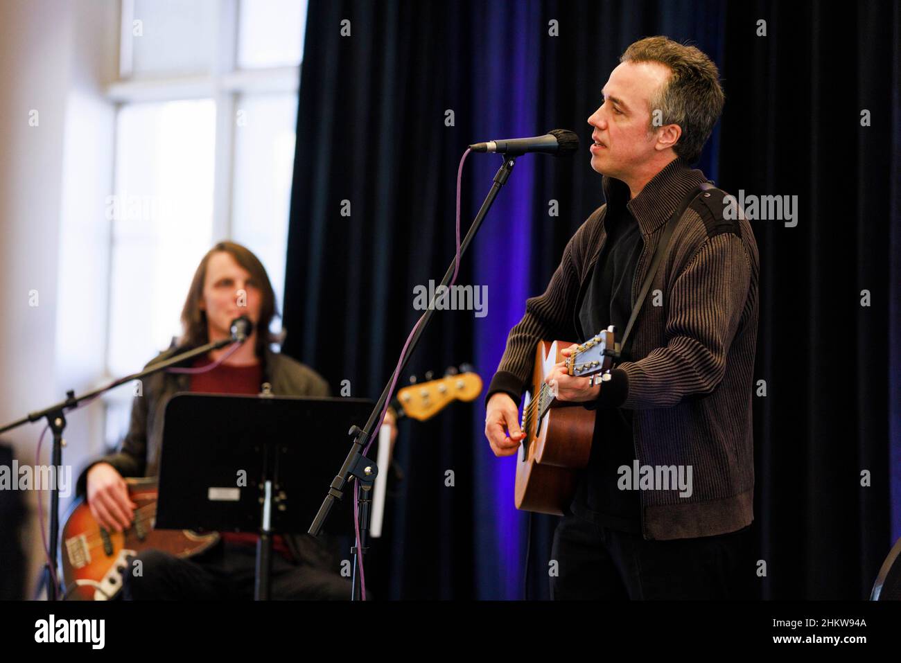 BLOOMINGTON, UNITED STATES - 2022/02/05: Jason Wilber performs at the ...