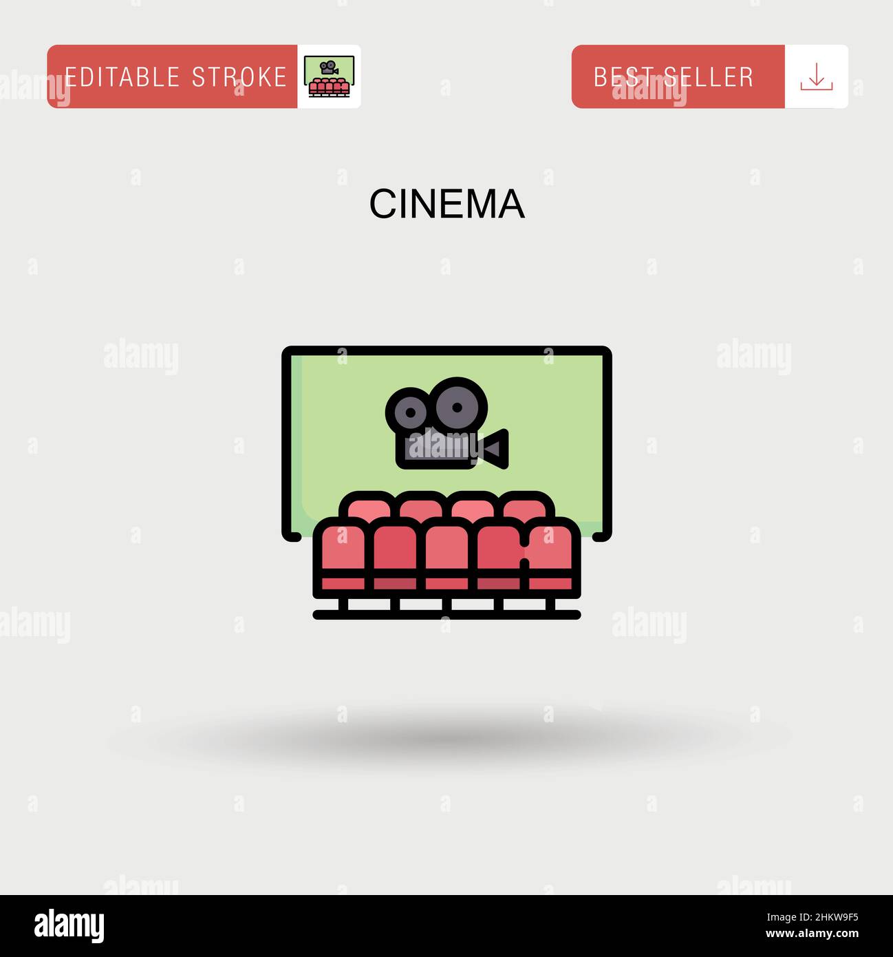 Group people cinema screen Stock Vector Images - Alamy