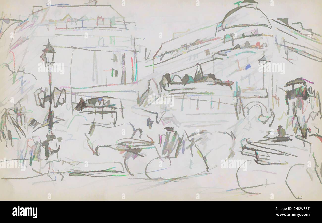 Art inspired by View of the intersection in front of Charles Garnier's ...