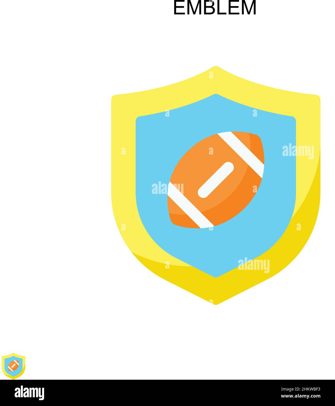 Emblem Simple Vector Icon Illustration Symbol Design Template For Web Mobile Ui Element Stock