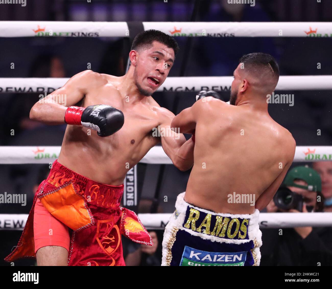 Las Vegas, Nevada, USA. 5th Feb, 2022. LAS VEGAS, NV - FEBRUARY 5: (L-R ...