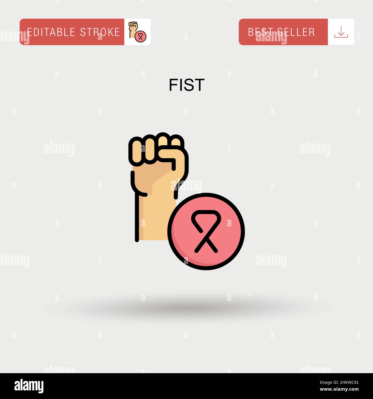 Power fist icon hi-res stock photography and images - Alamy