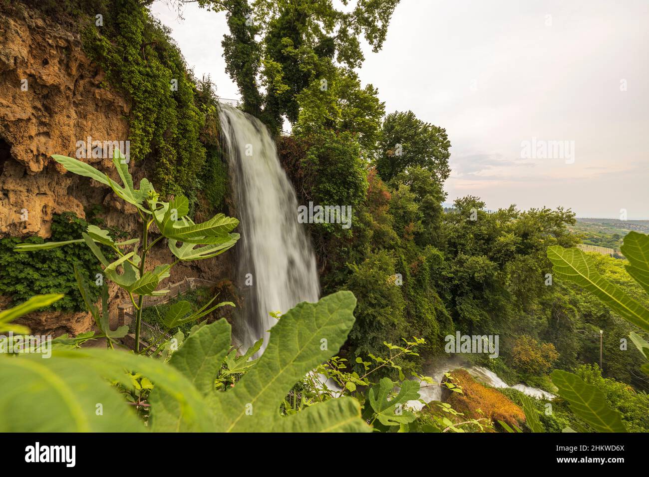 Beautiful view of nature of Greece with waterfalls Stock Photo - Alamy