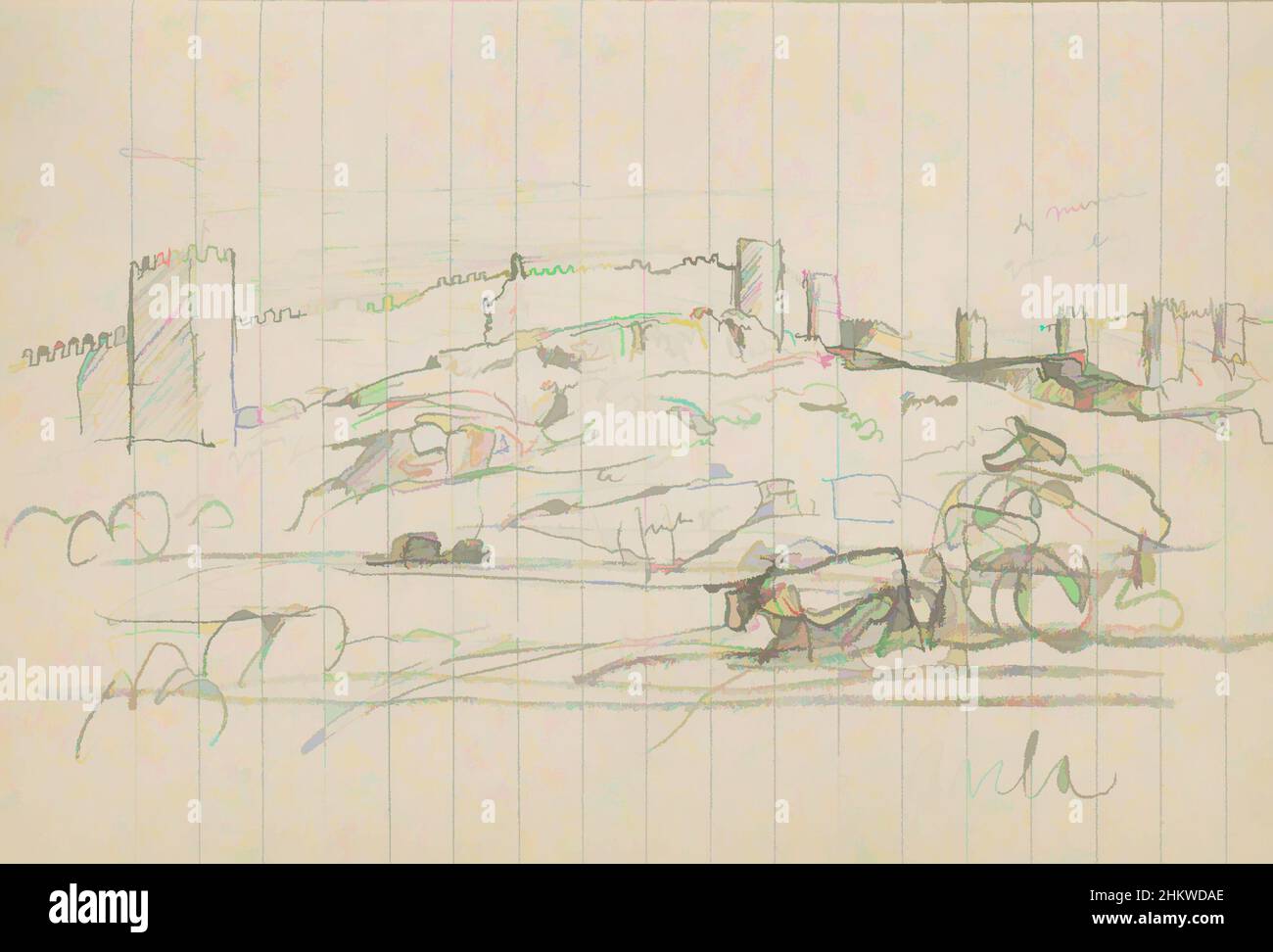 Art inspired by View of the city wall of Ávila. Avila, Classic works ...