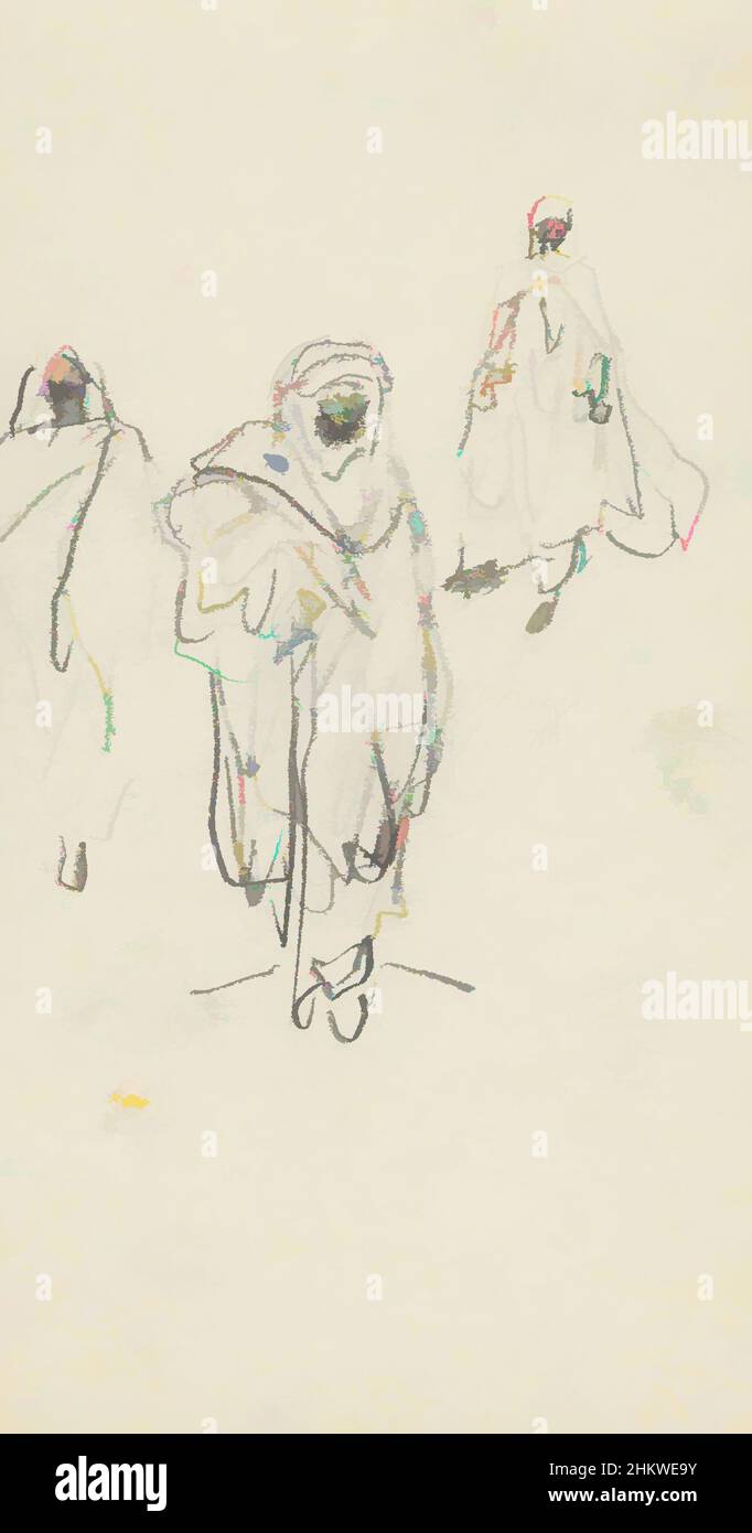 Art inspired by The men wear traditional North African costume. Three ...