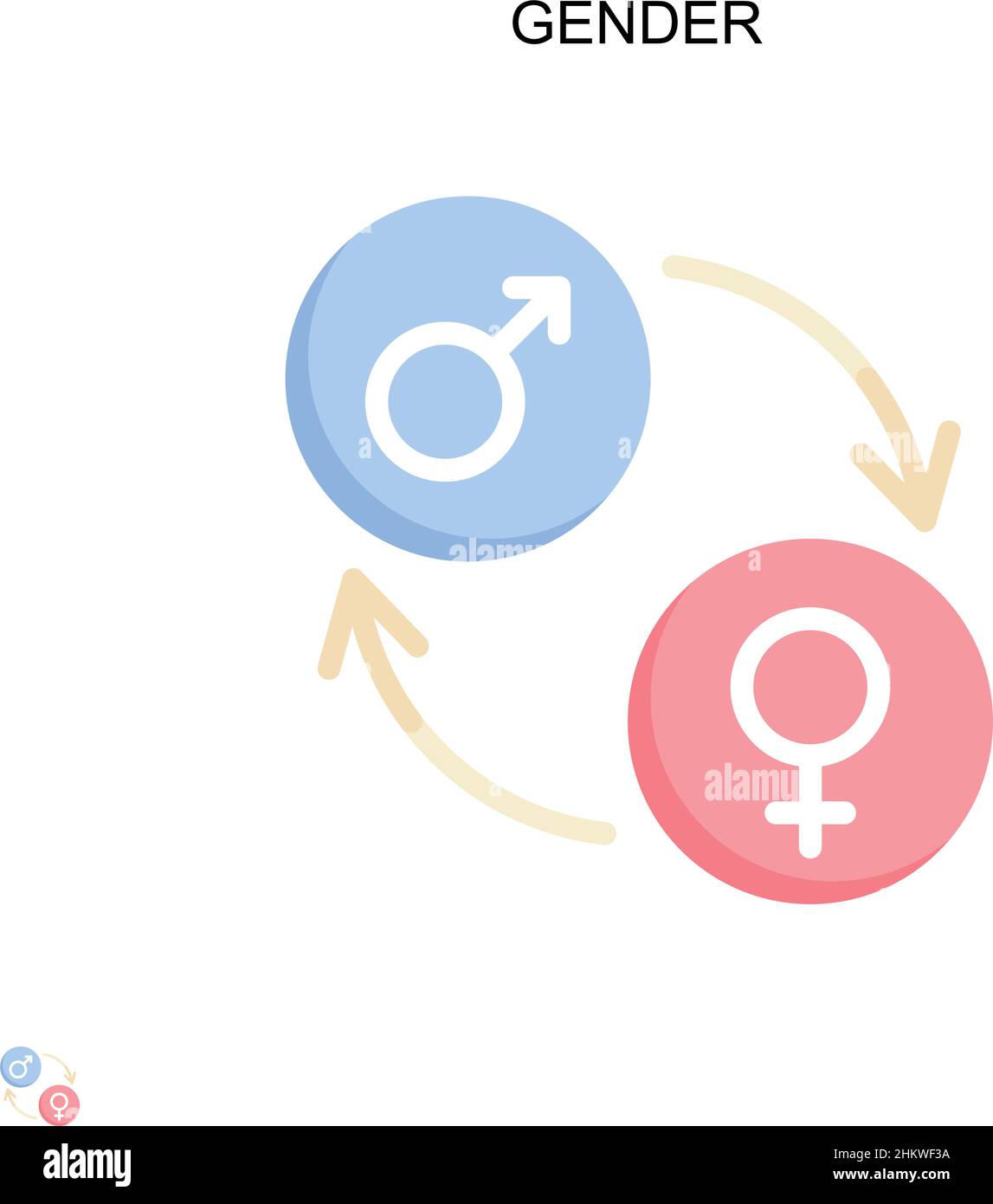 Gender Simple Vector Icon Illustration Symbol Design Template For Web Mobile Ui Element Stock
