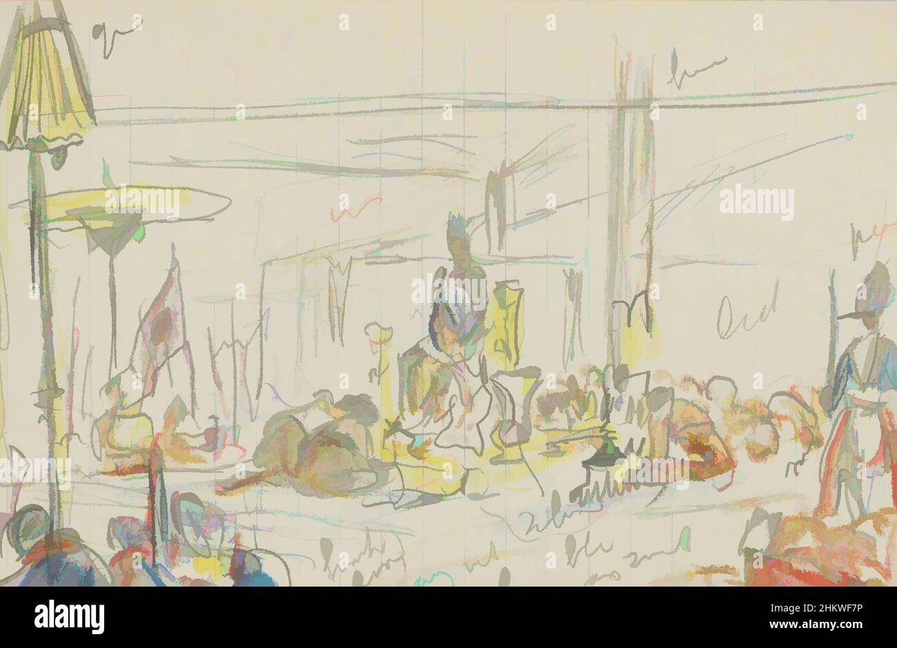 Art inspired by The Sultan of Djokja is seated on a throne. study of dignitaries present at the ...