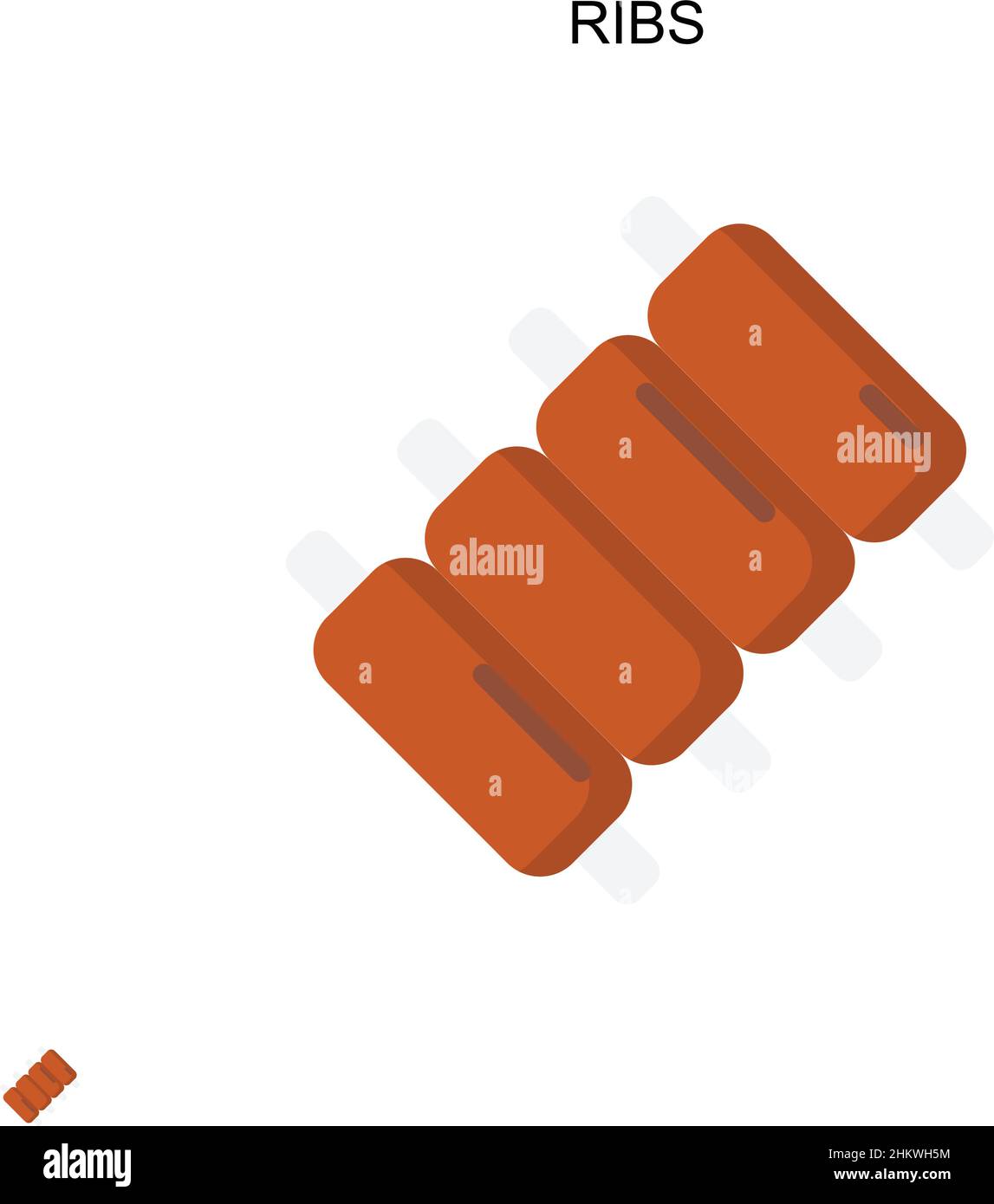 Spareribs barbecue Stock Vector Images - Alamy