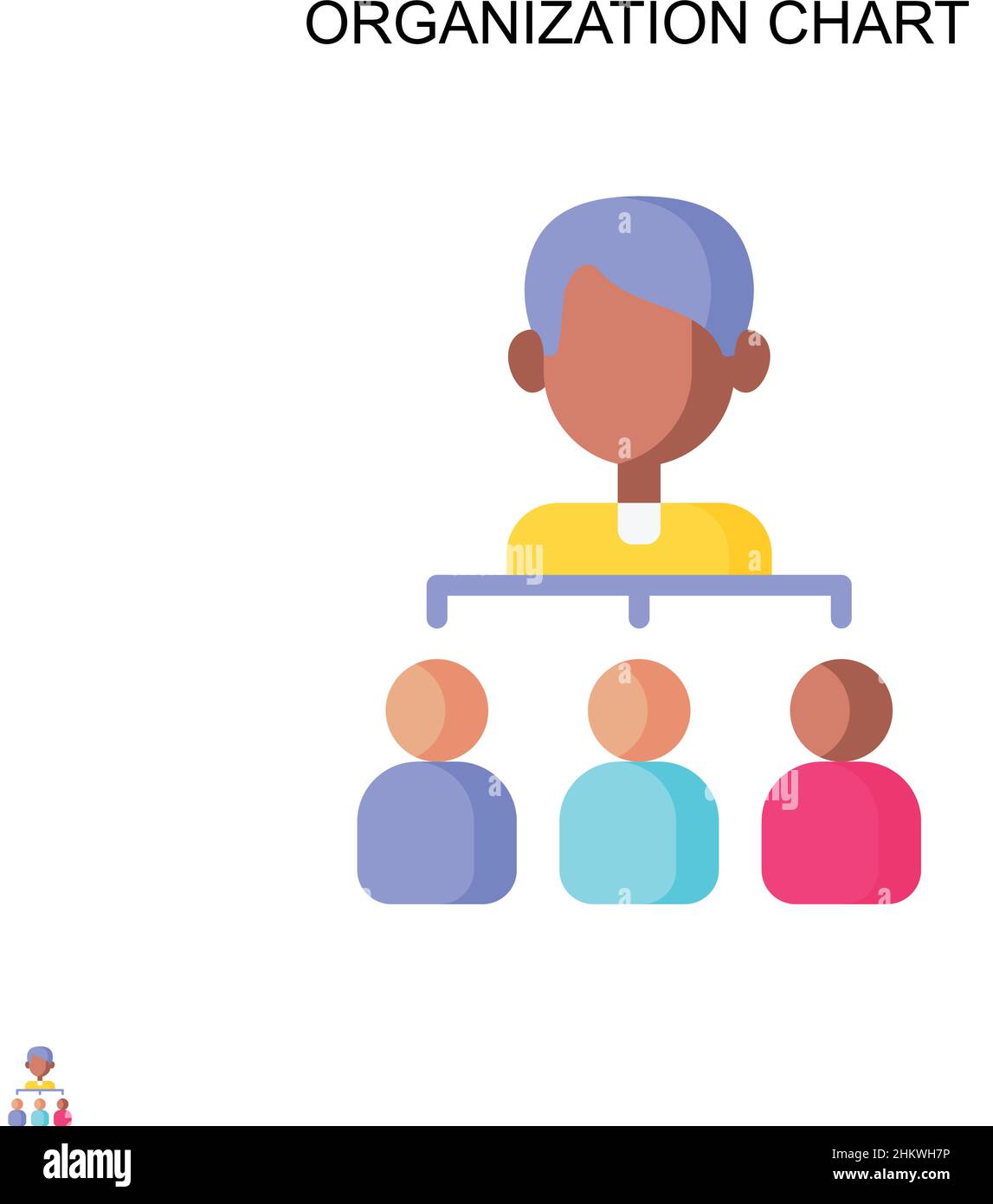 Organizational chart infographic business flowchart hi-res stock ...