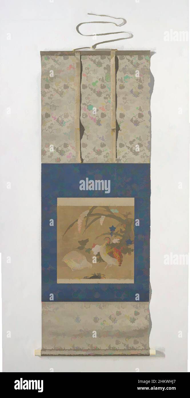 Art inspired by Quail and Millet, Quails, cricket, millet and flowers ...