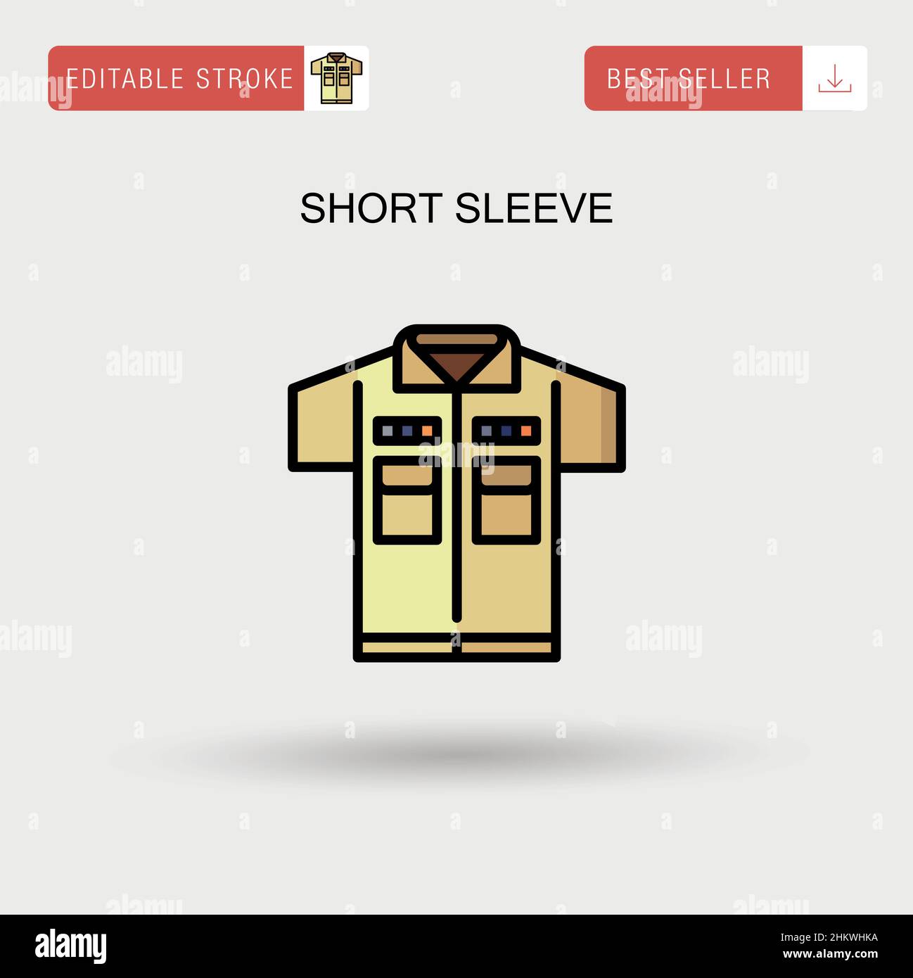 Short sleeve Stock Vector Images - Alamy