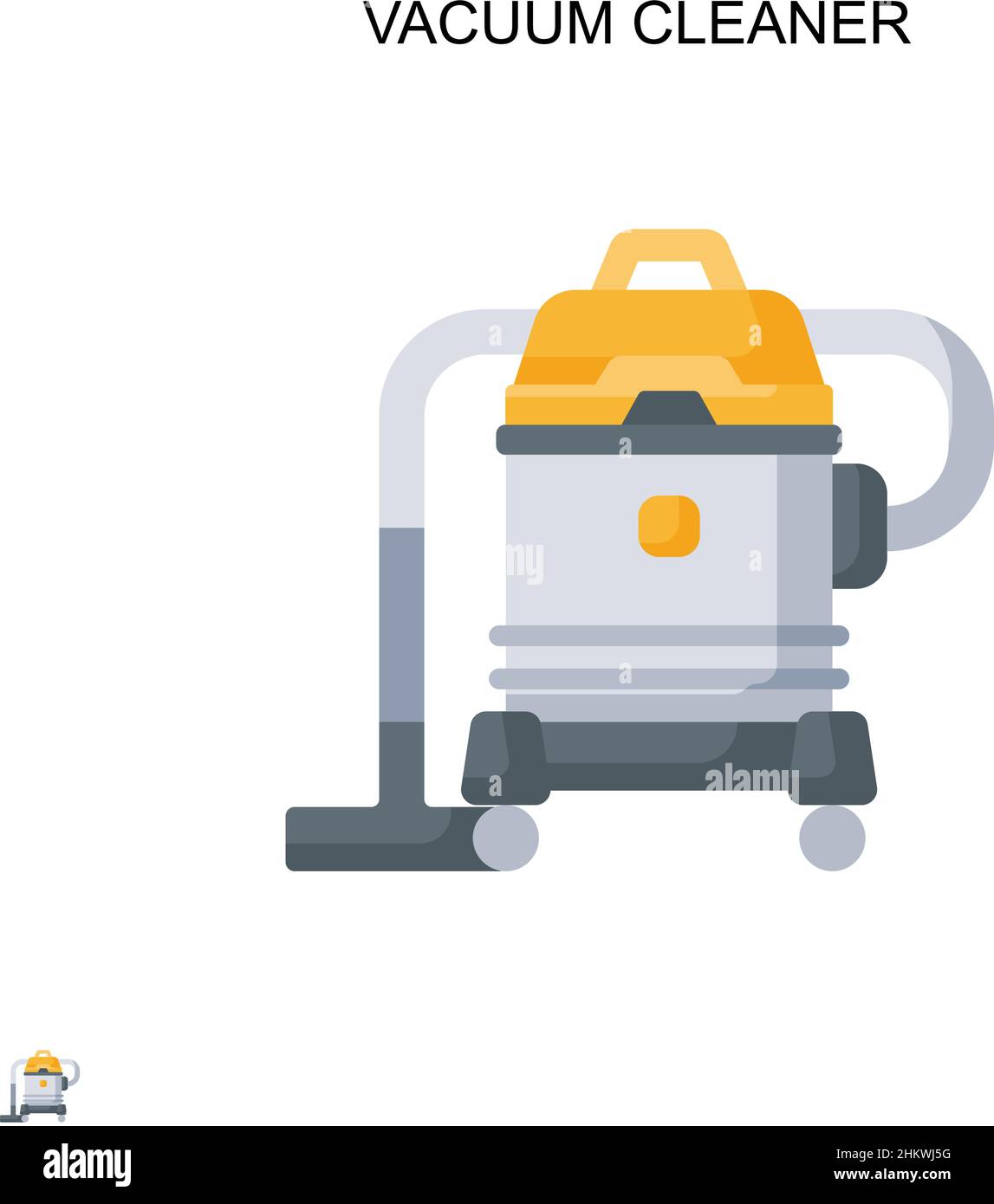 Vacuum cleaner Simple vector icon. Illustration symbol design template ...