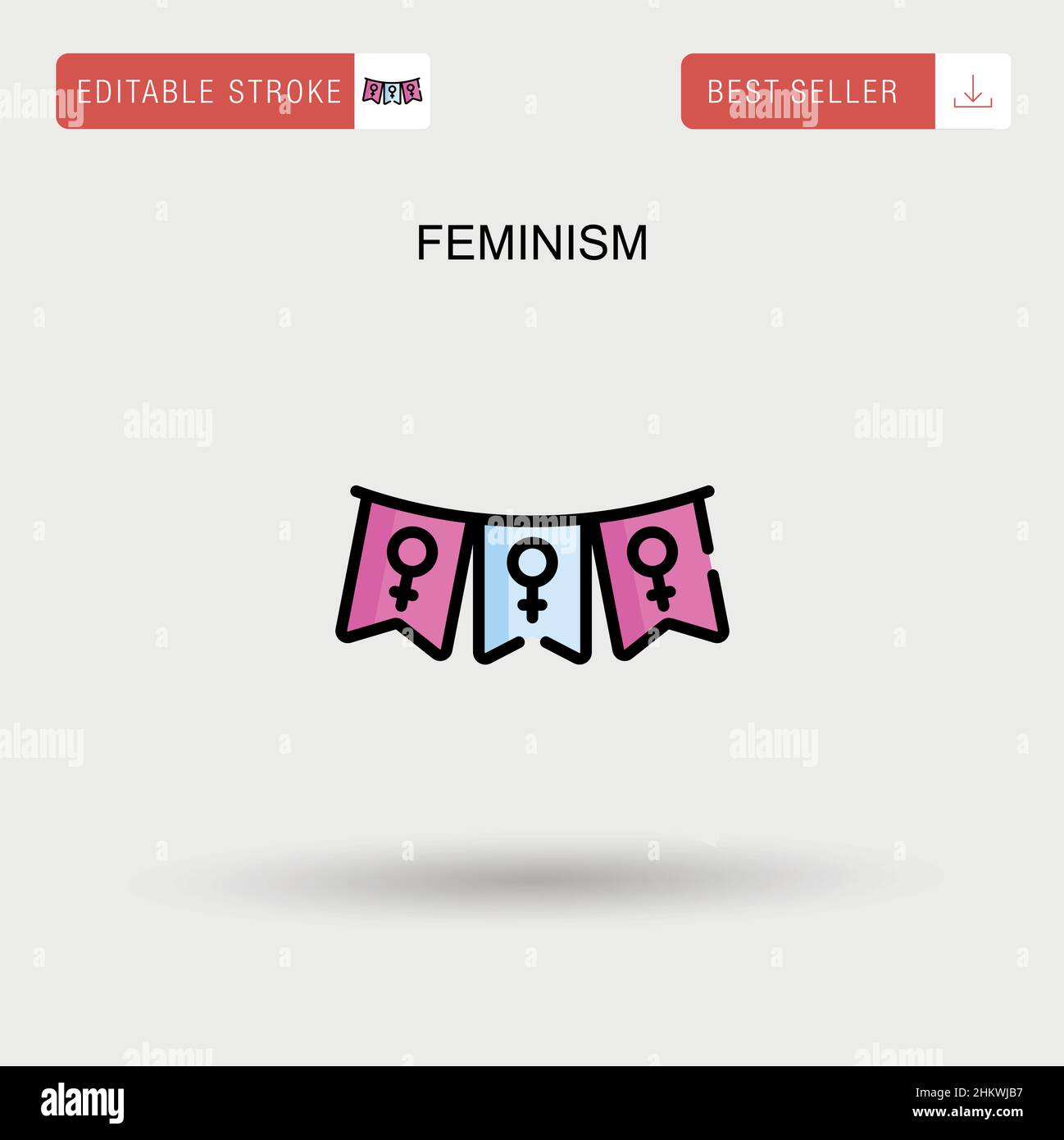 Feminism Simple vector icon Stock Vector Image & Art - Alamy