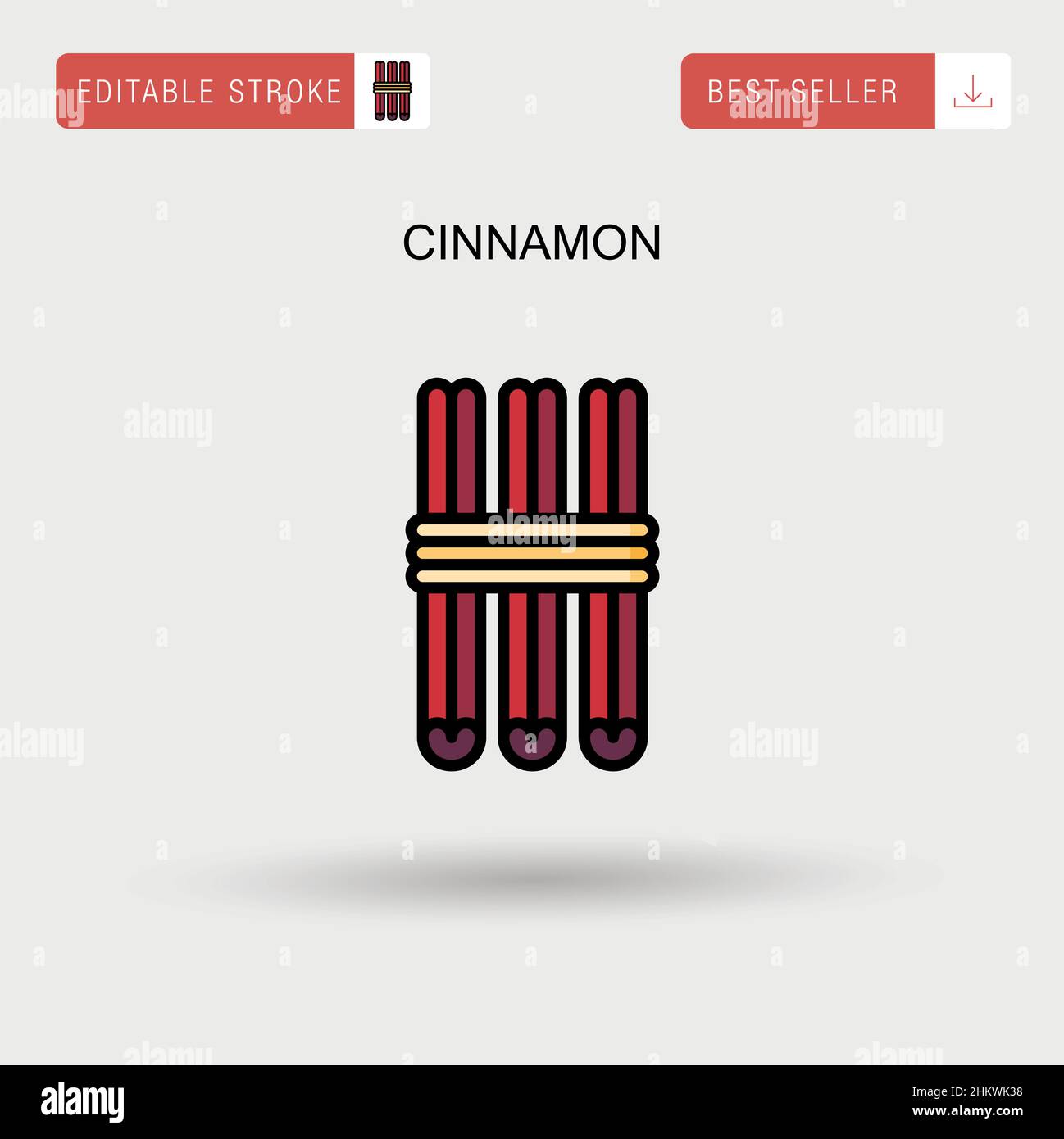 Food ingredient cinnamon Stock Vector Images - Alamy