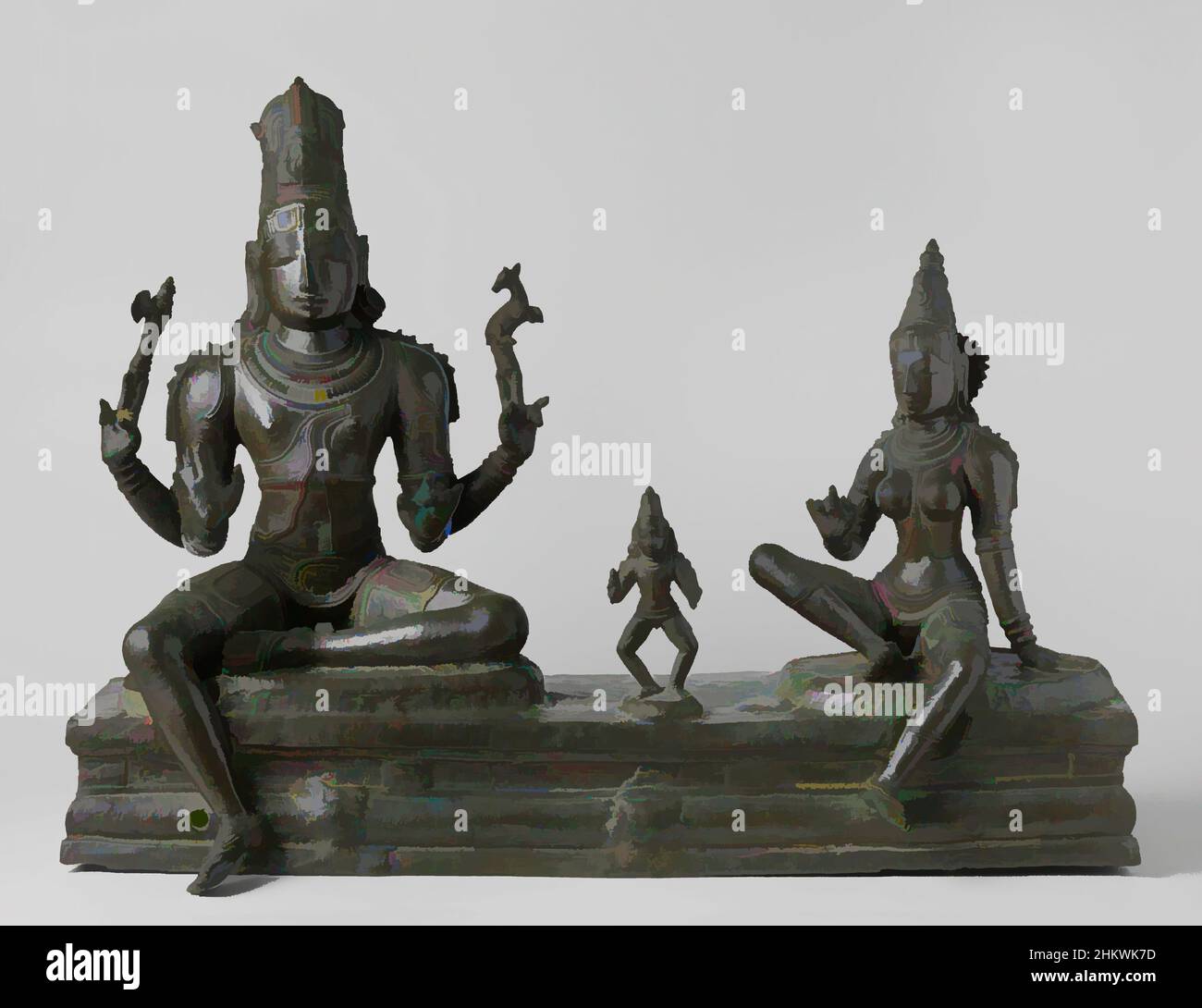 Art inspired by Somaskanda, The composition consists of three figures ...