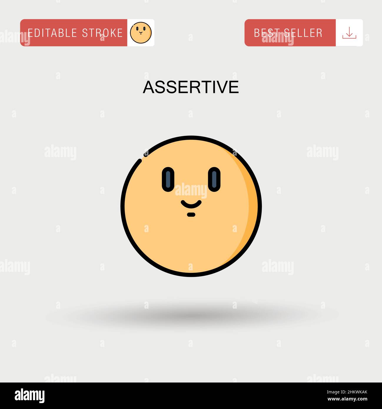 Assertive Simple vector icon Stock Vector Image & Art - Alamy