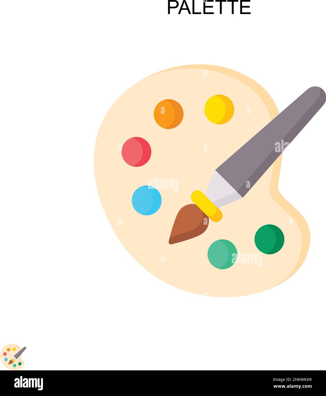 Palette Simple vector icon. Illustration symbol design template for web ...