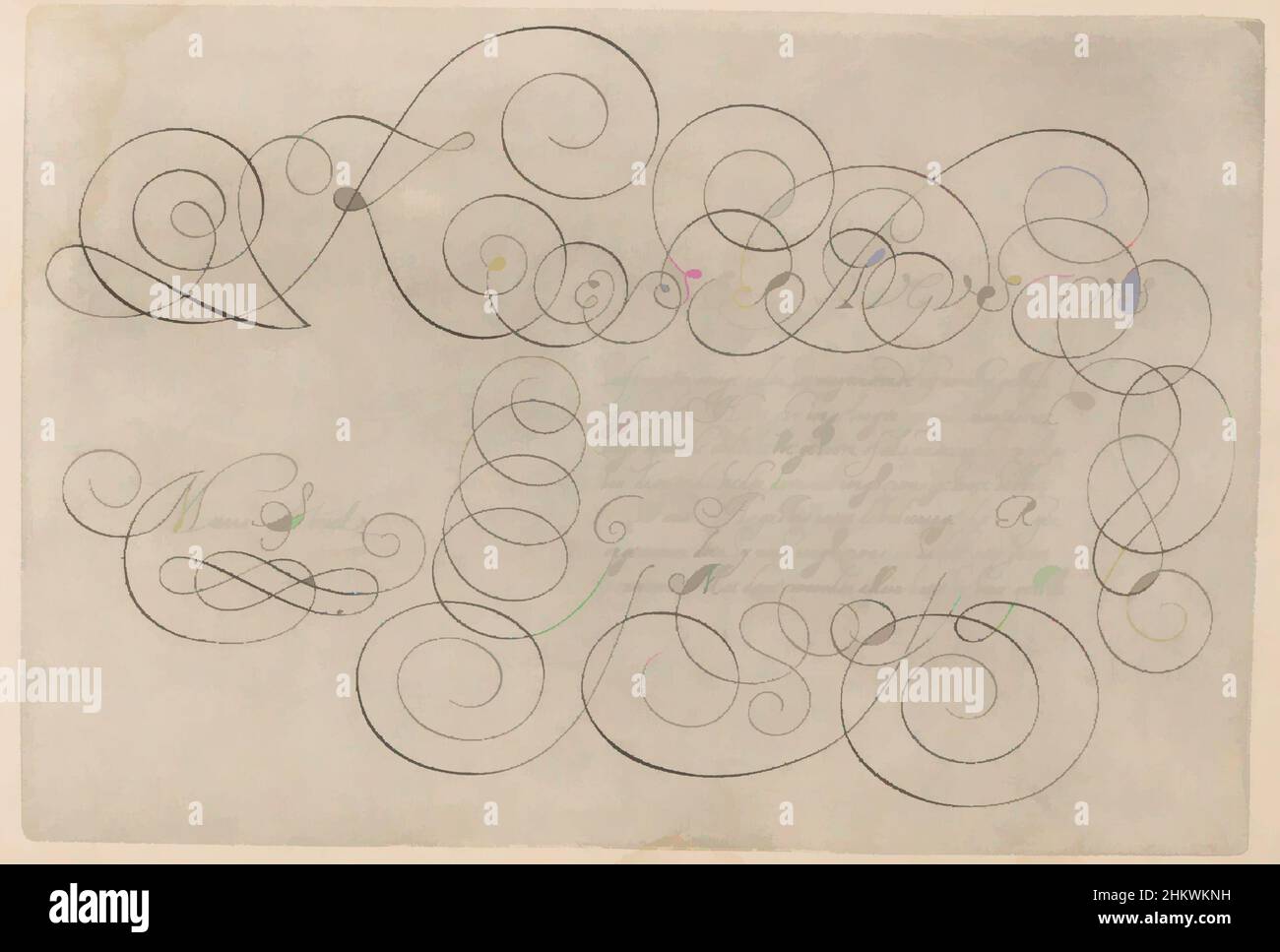 Art inspired by Writing example with capital KSchat oft voorbeelt ende ...