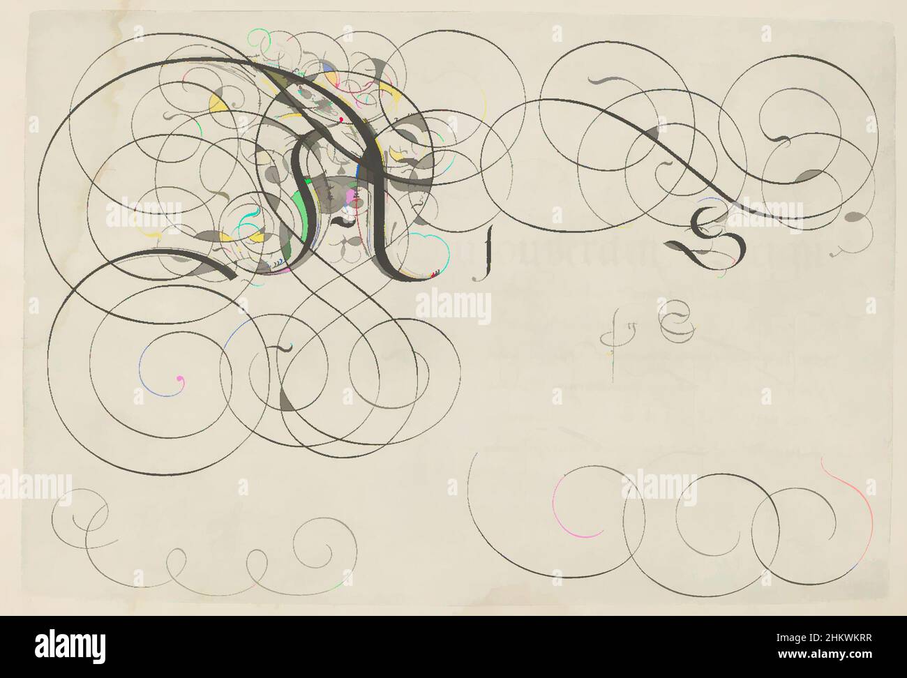 Art inspired by Writing sample with capital ASchat oft voorbeelt ende ...