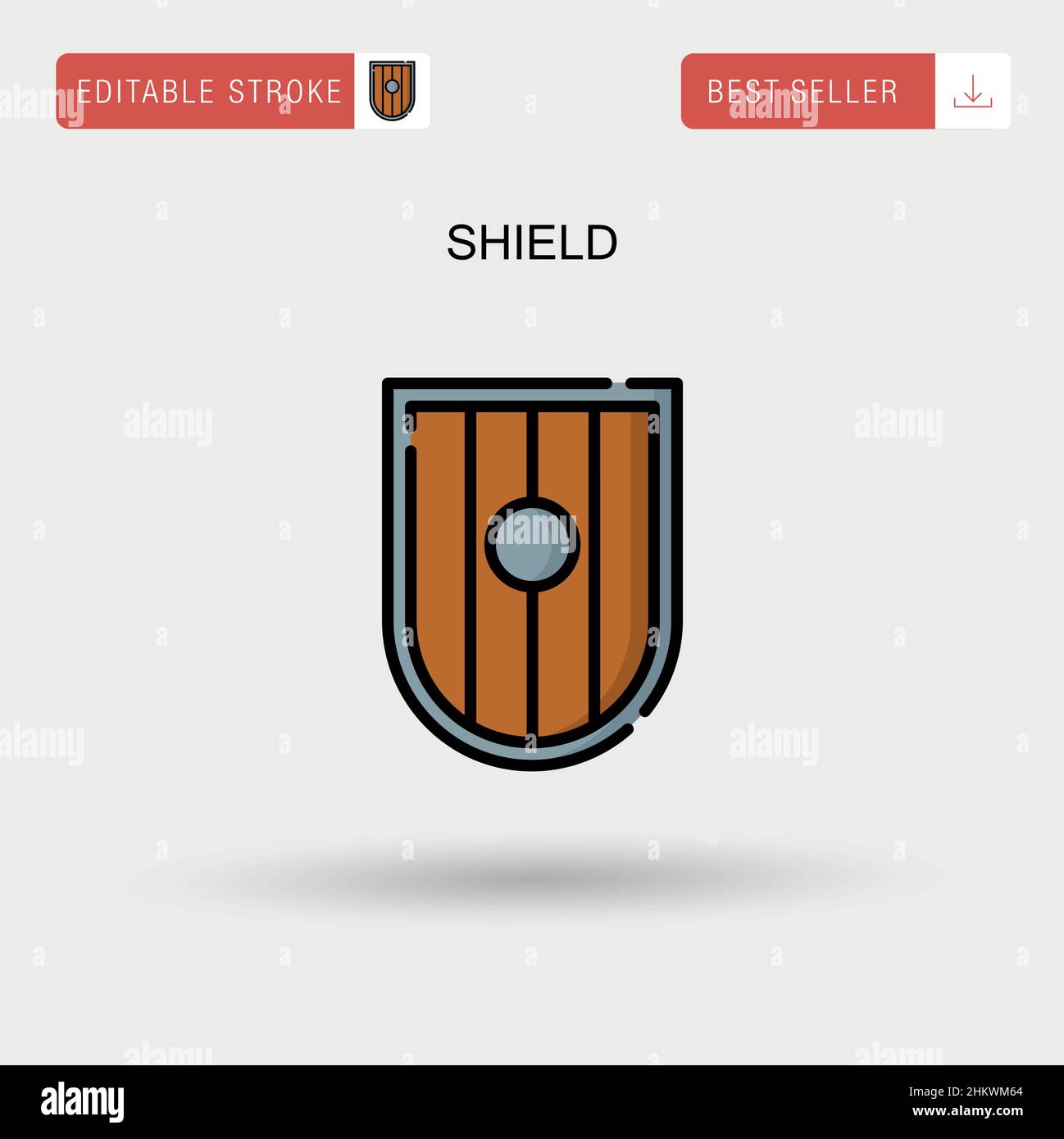 Shield Simple vector icon Stock Vector Image & Art - Alamy