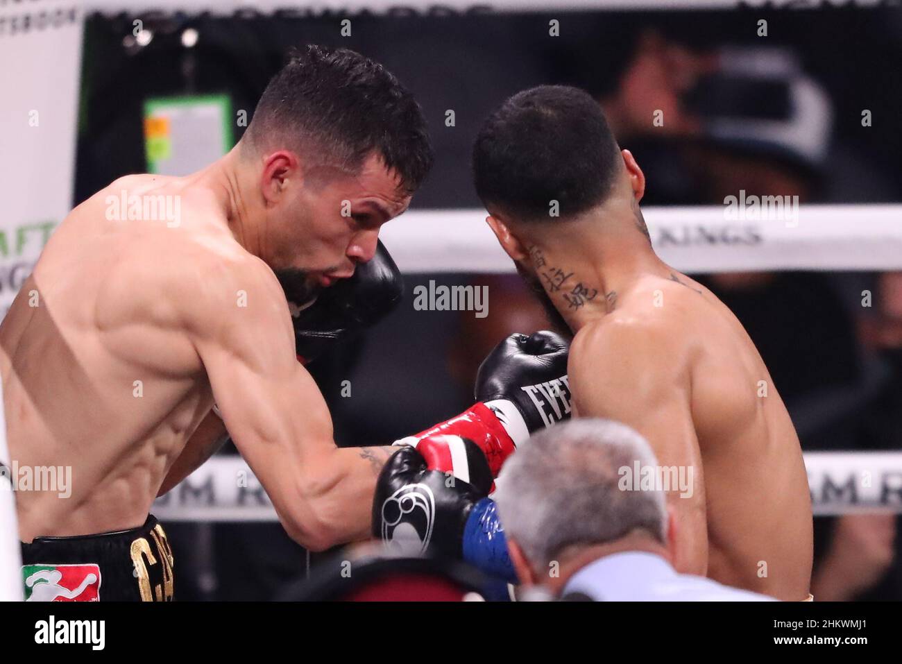 Las Vegas, Nevada, USA. 5th Feb, 2022. LAS VEGAS, NV - FEBRUARY 5: (L-R ...