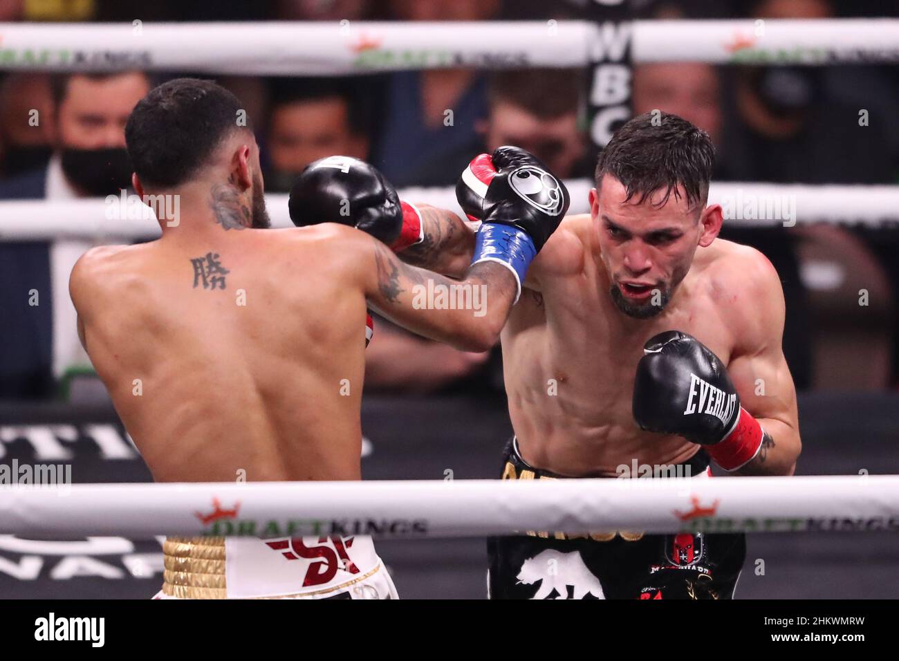 Las Vegas, Nevada, USA. 5th Feb, 2022. LAS VEGAS, NV - FEBRUARY 5: (R-L ...