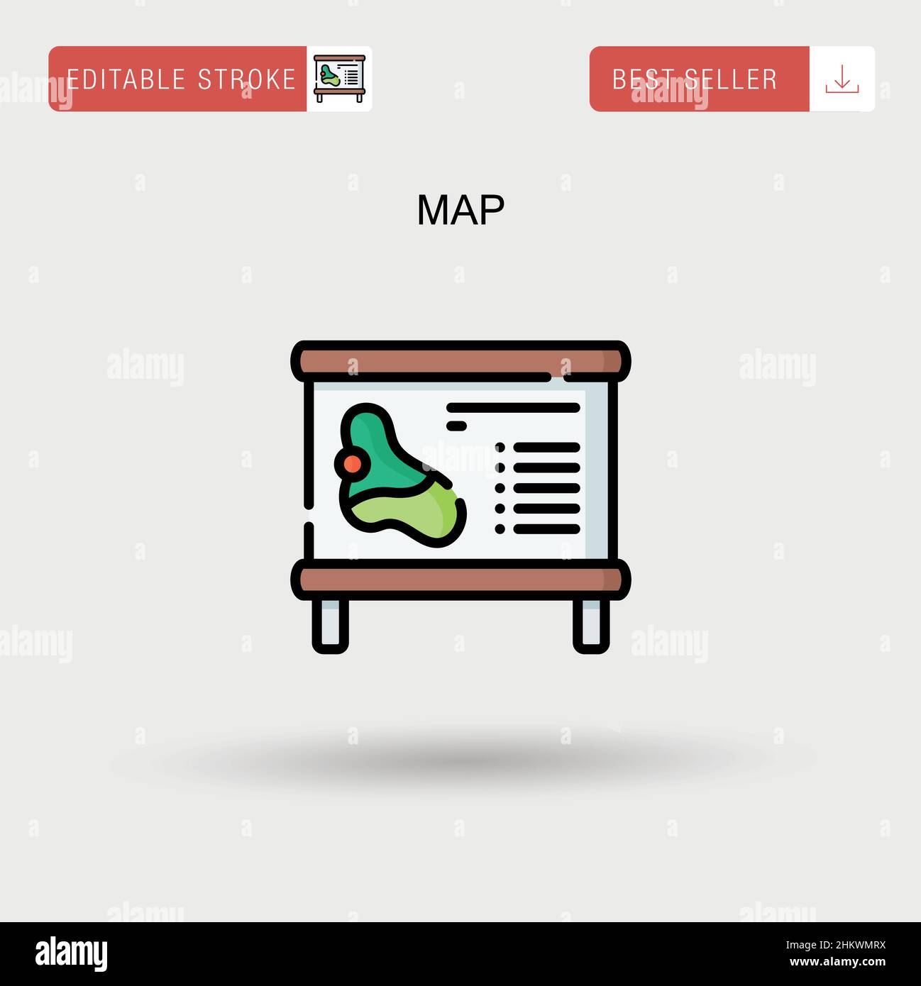 Map Simple vector icon Stock Vector Image & Art - Alamy