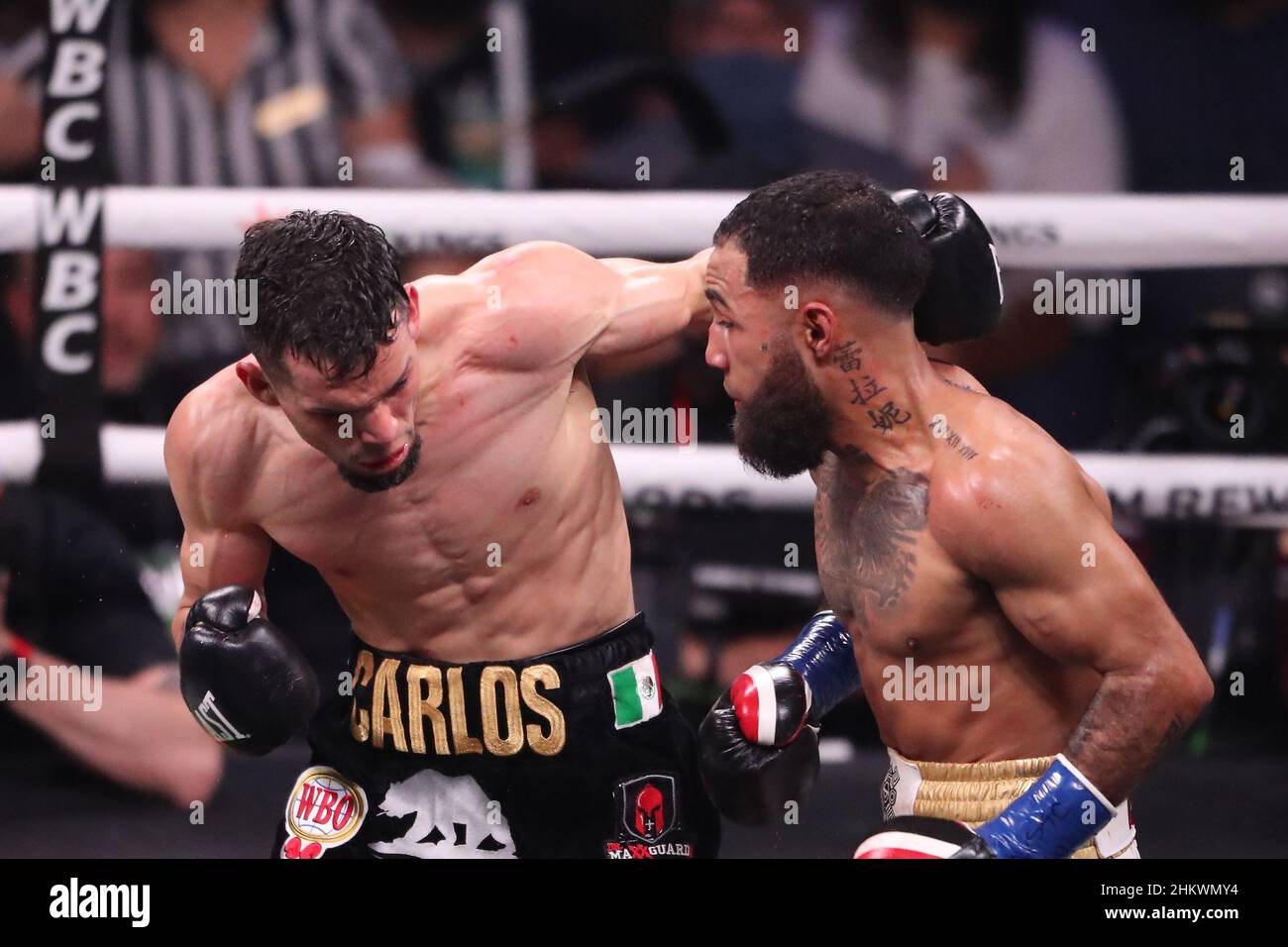 Las Vegas, Nevada, USA. 5th Feb, 2022. LAS VEGAS, NV - FEBRUARY 5: (L-R ...