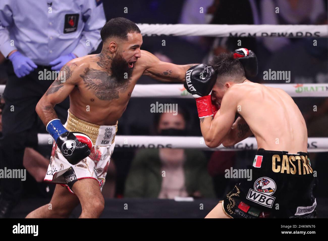 Las Vegas, Nevada, USA. 5th Feb, 2022. LAS VEGAS, NV - FEBRUARY 5: (L-R ...