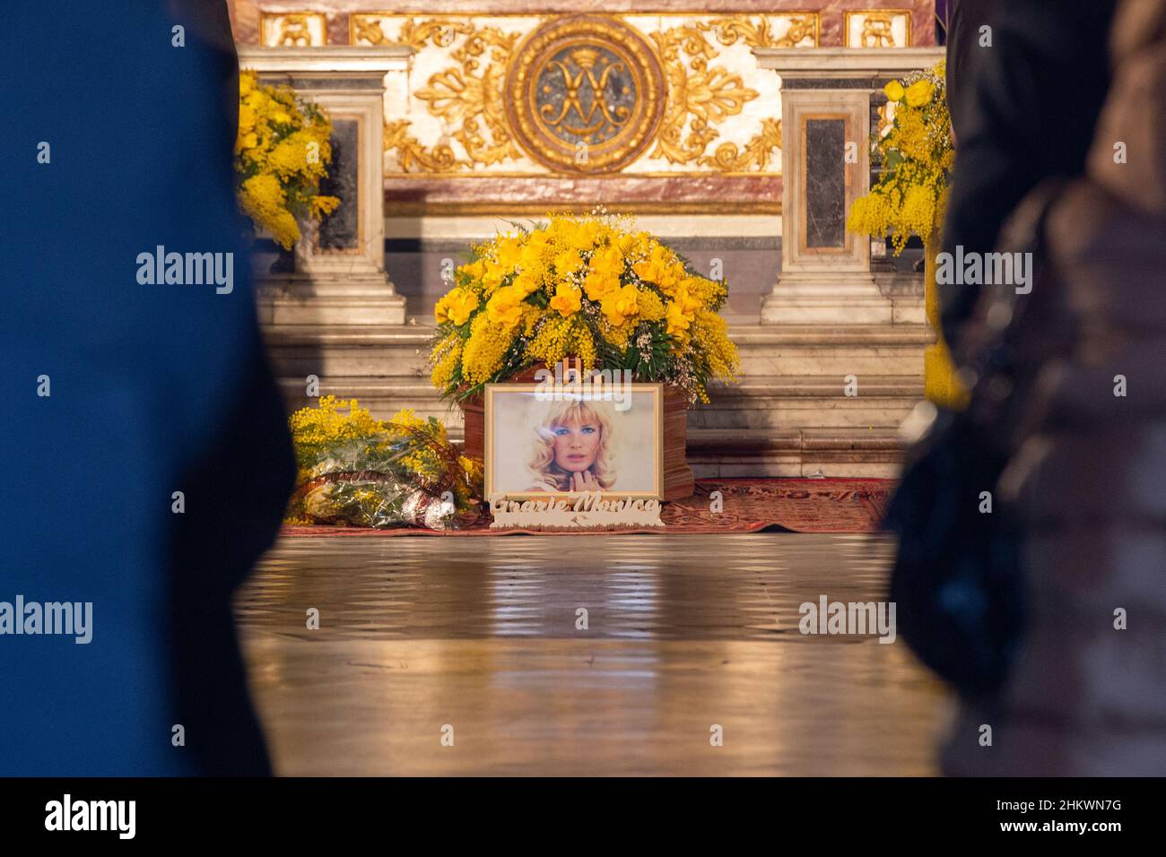 A moment of funeral of Monica Vitti (Photo by Matteo Nardone / Pacific ...