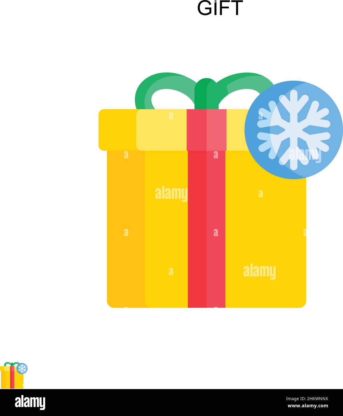 Gift Simple vector icon. Illustration symbol design template for web ...