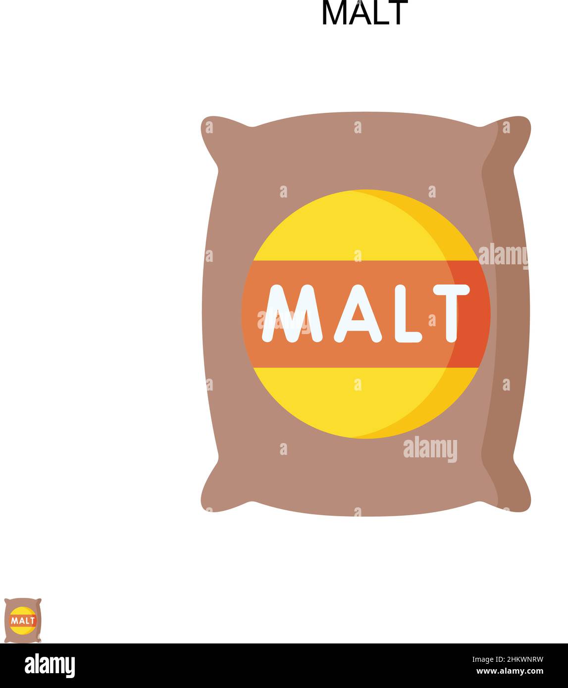Malt Simple vector icon. Illustration symbol design template for web ...