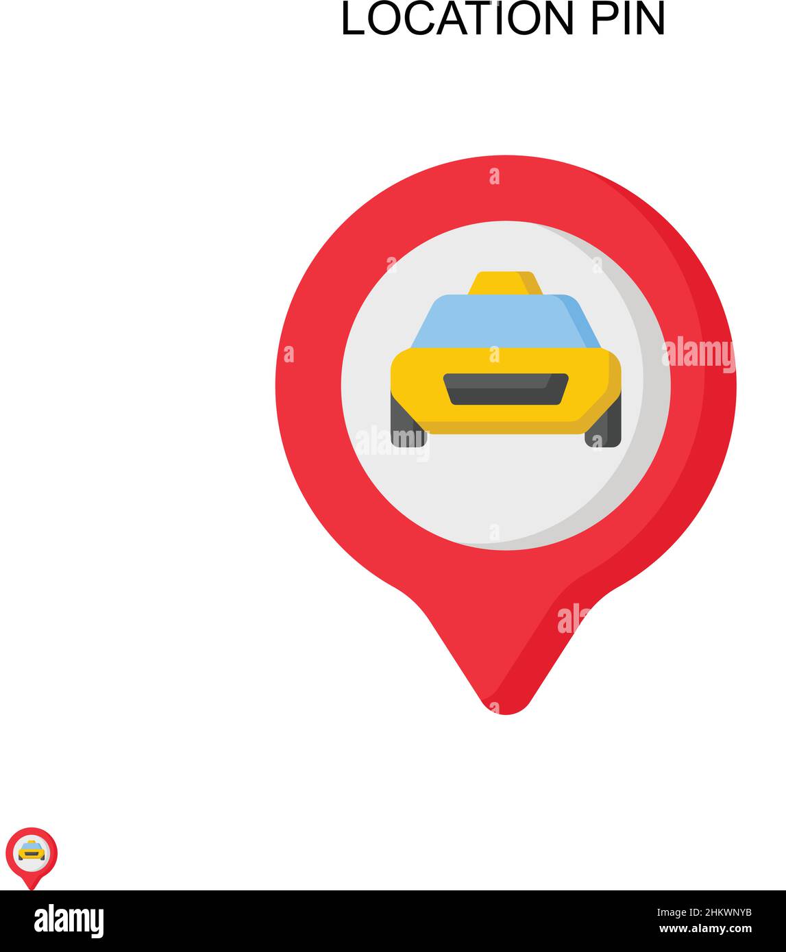 Location pin Simple vector icon. Illustration symbol design template ...