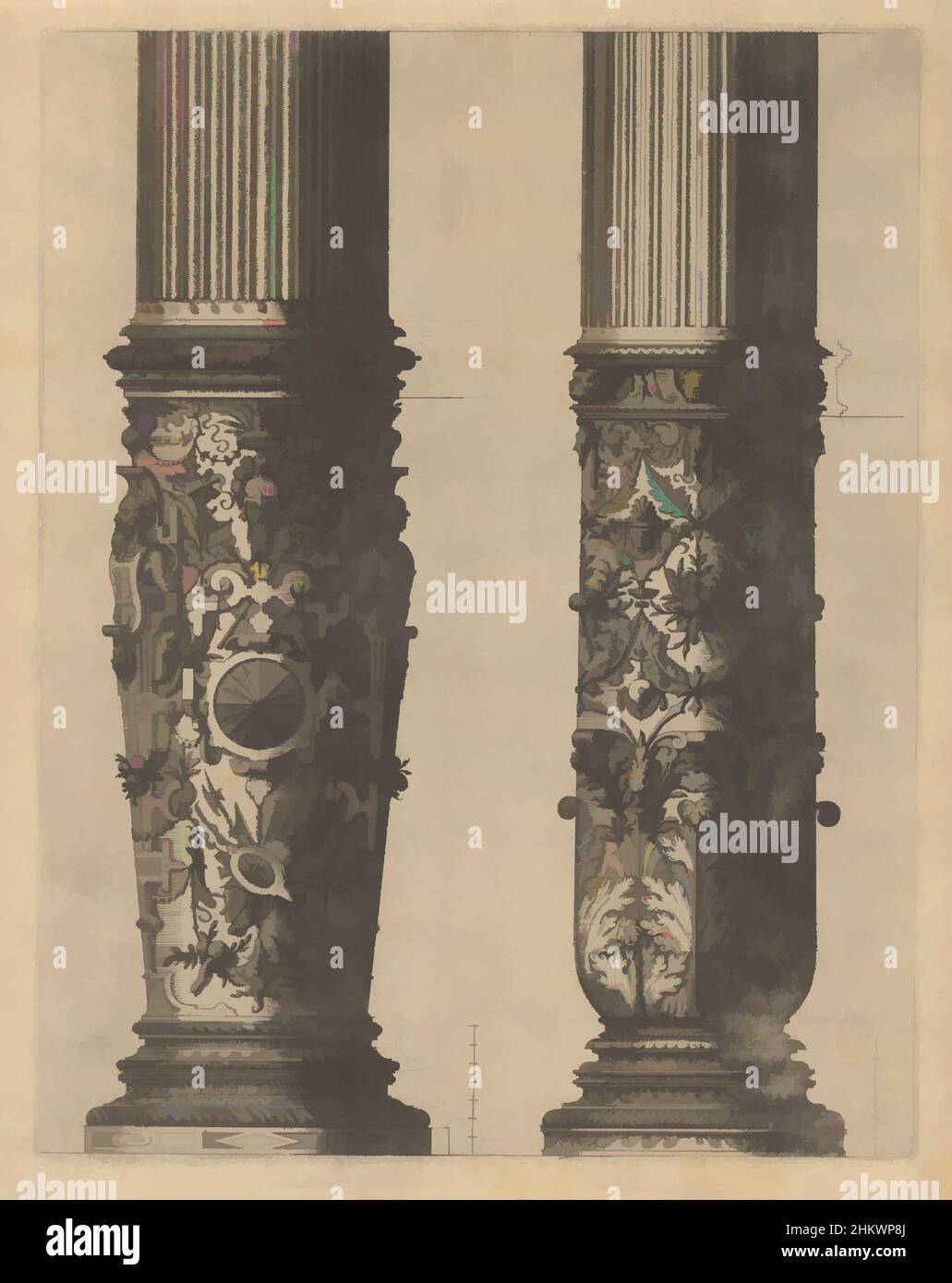 Art inspired by Two 'columnae caelatae', in the Corinthian and ...