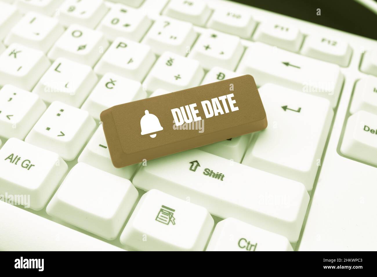 Writing displaying text Due Date. Business idea the day or date by ...
