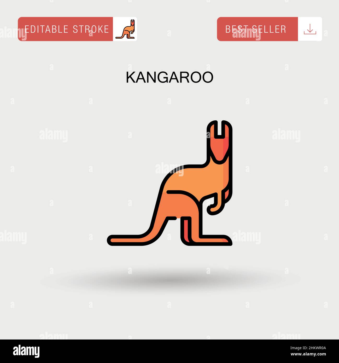 Funny wallaby Stock Vector Images - Alamy
